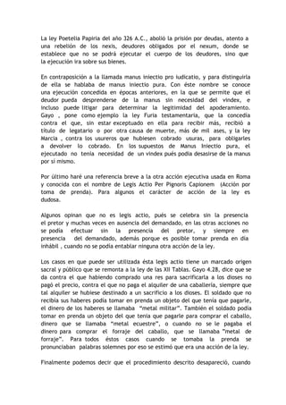 Procedimiento Romano de las Legis Actiones en SLIDE SHARE | DOC