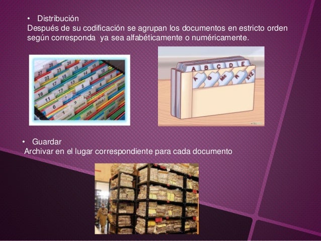 Procedimientos de archivar