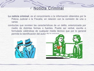 Procedimientos de policia judicial | PPT