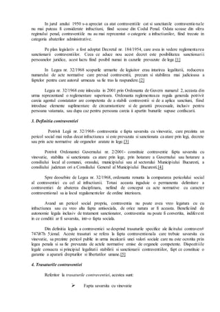 Procedura contraventionala | DOCX