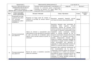 Procedura examen verificatori mlpat | PDF