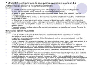 Procedura insolventei | PPT