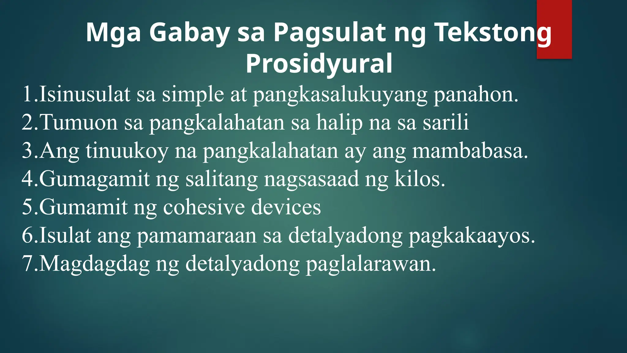 tekstong prosidyural powerpoint presentation | PPTX