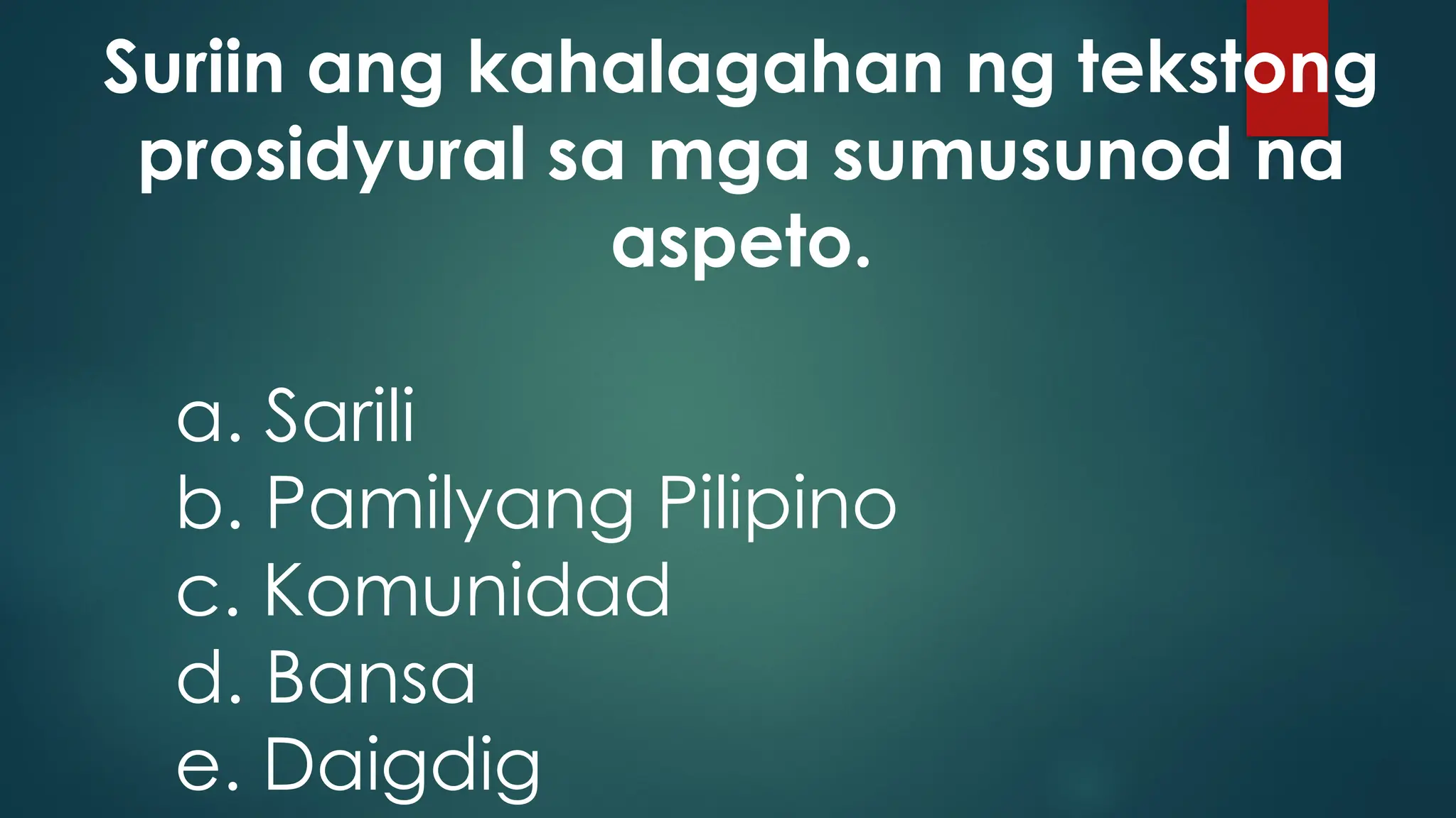 tekstong prosidyural powerpoint presentation | PPTX