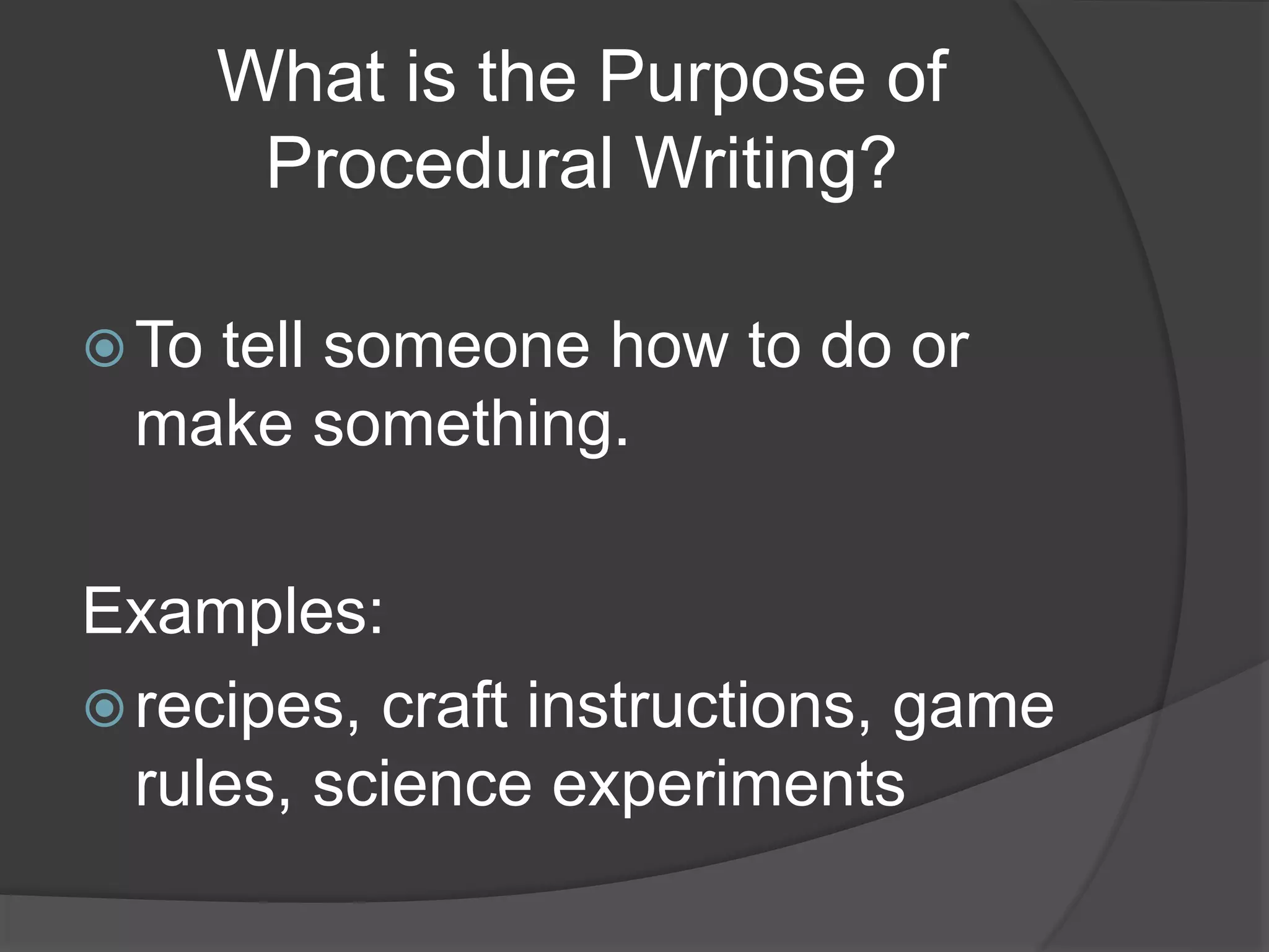 Procedural writing-powerpoint-1vyibev | PPTX