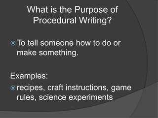 Procedural writing-powerpoint-1vyibev | PPTX