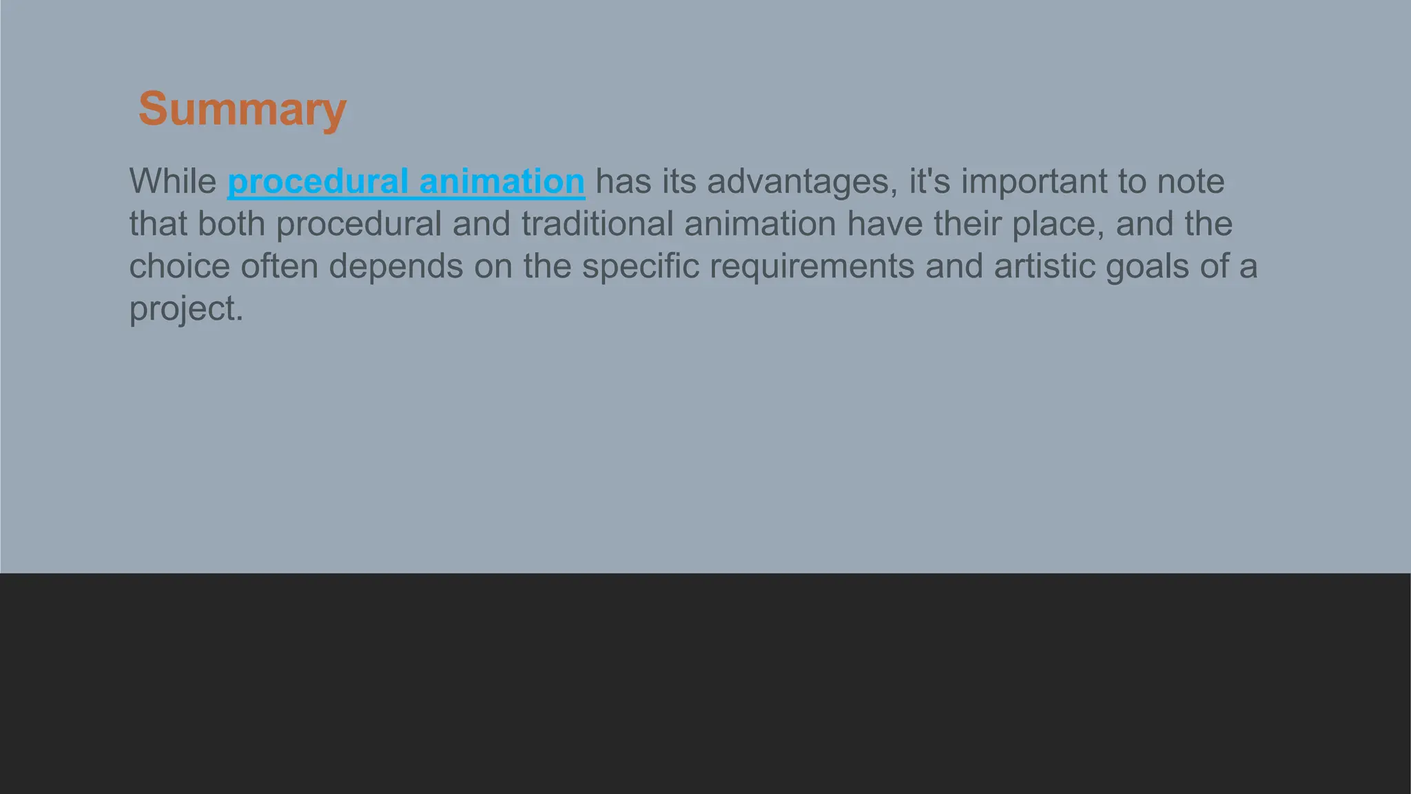 Procedural Animation_ Benefits over Traditional Animation | PPT