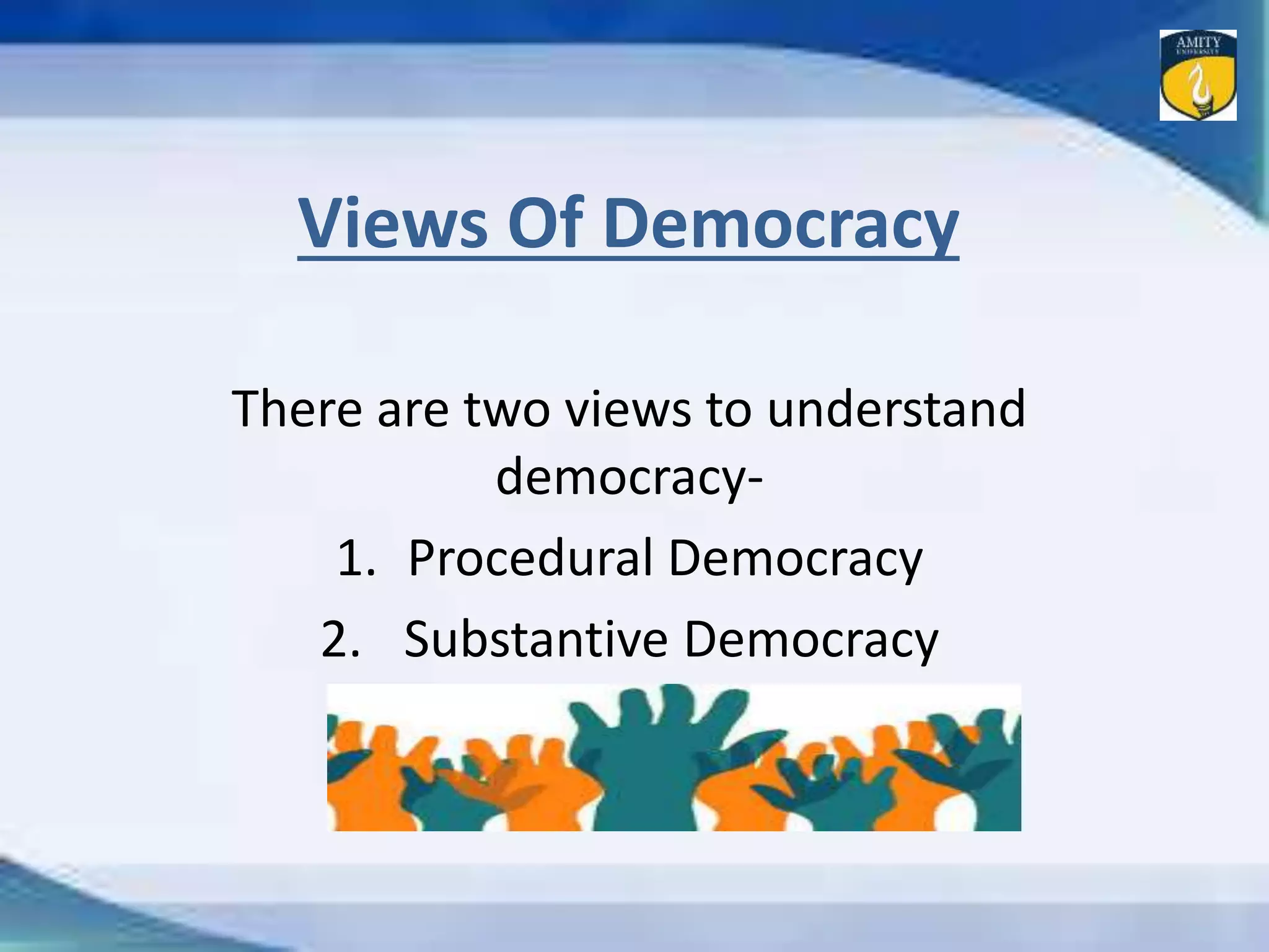 Procedural democracy | PPTX