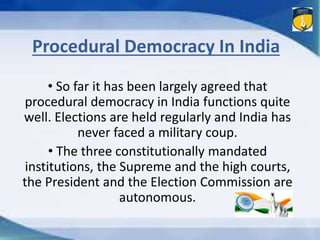 Procedural democracy | PPTX