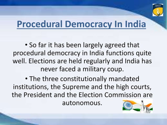 Procedural democracy | PPTX