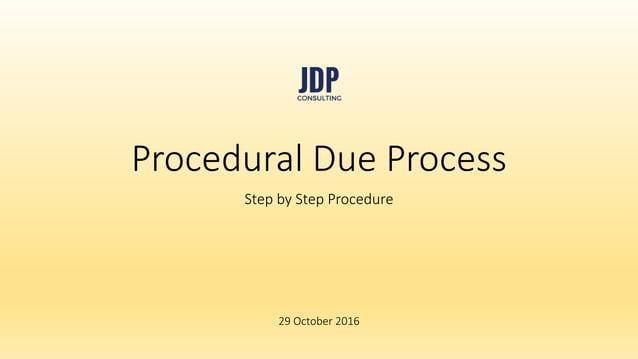 Procedural Due Process | PDF | Human Resources | Business