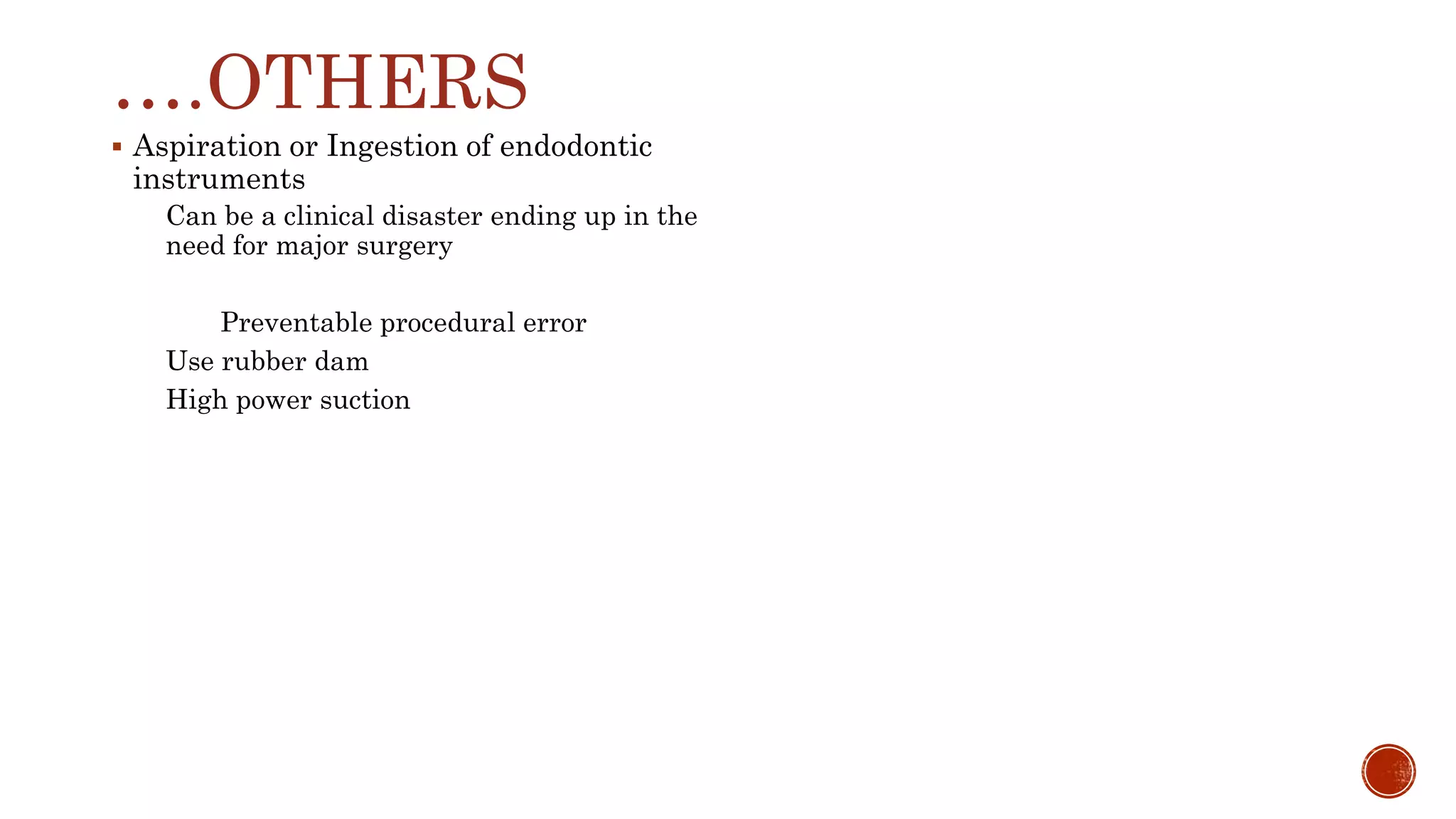 Procedural errors in endodontics | PPTX