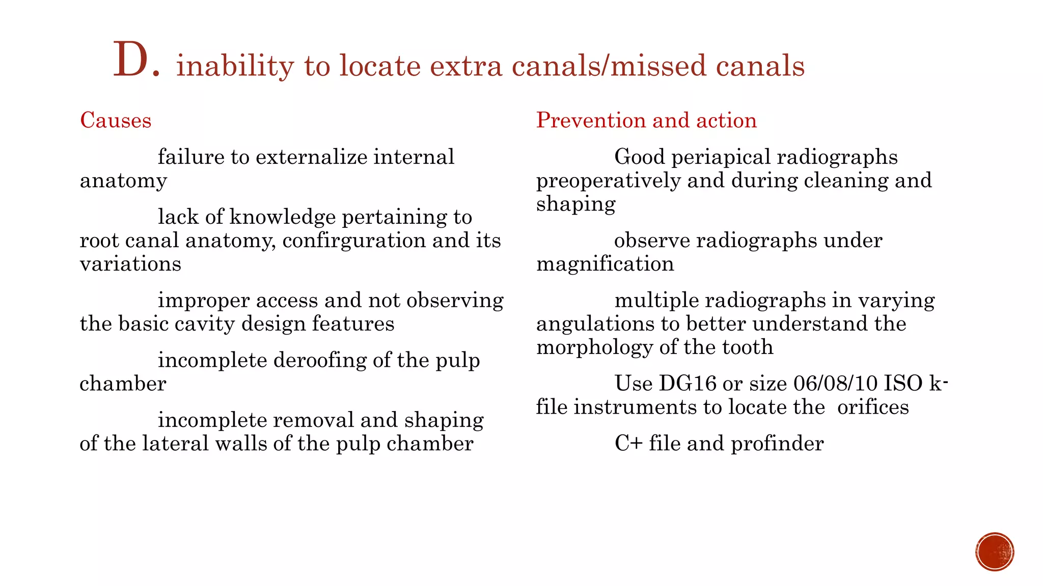 Procedural errors in endodontics | PPTX