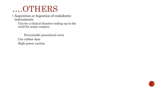 Procedural errors in endodontics | PPTX