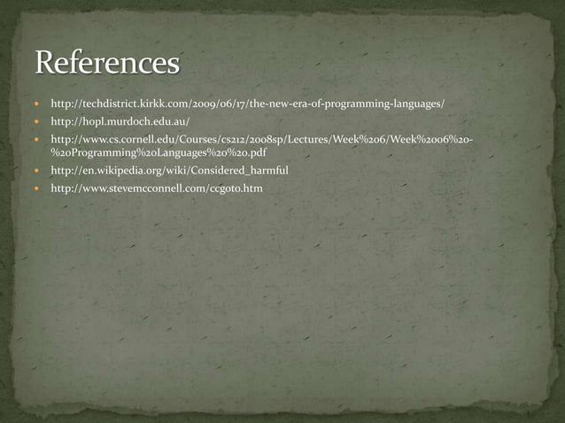 Procedural programming | PPTX | Programming Languages | Computing