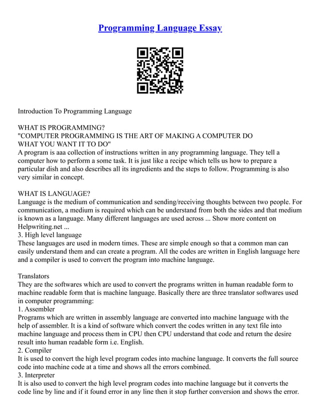 Procedural Programming Of Programming Languages | PDF | Programming Languages | Computing