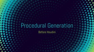 Procedural RaceTracks for Mobile Games | PPT