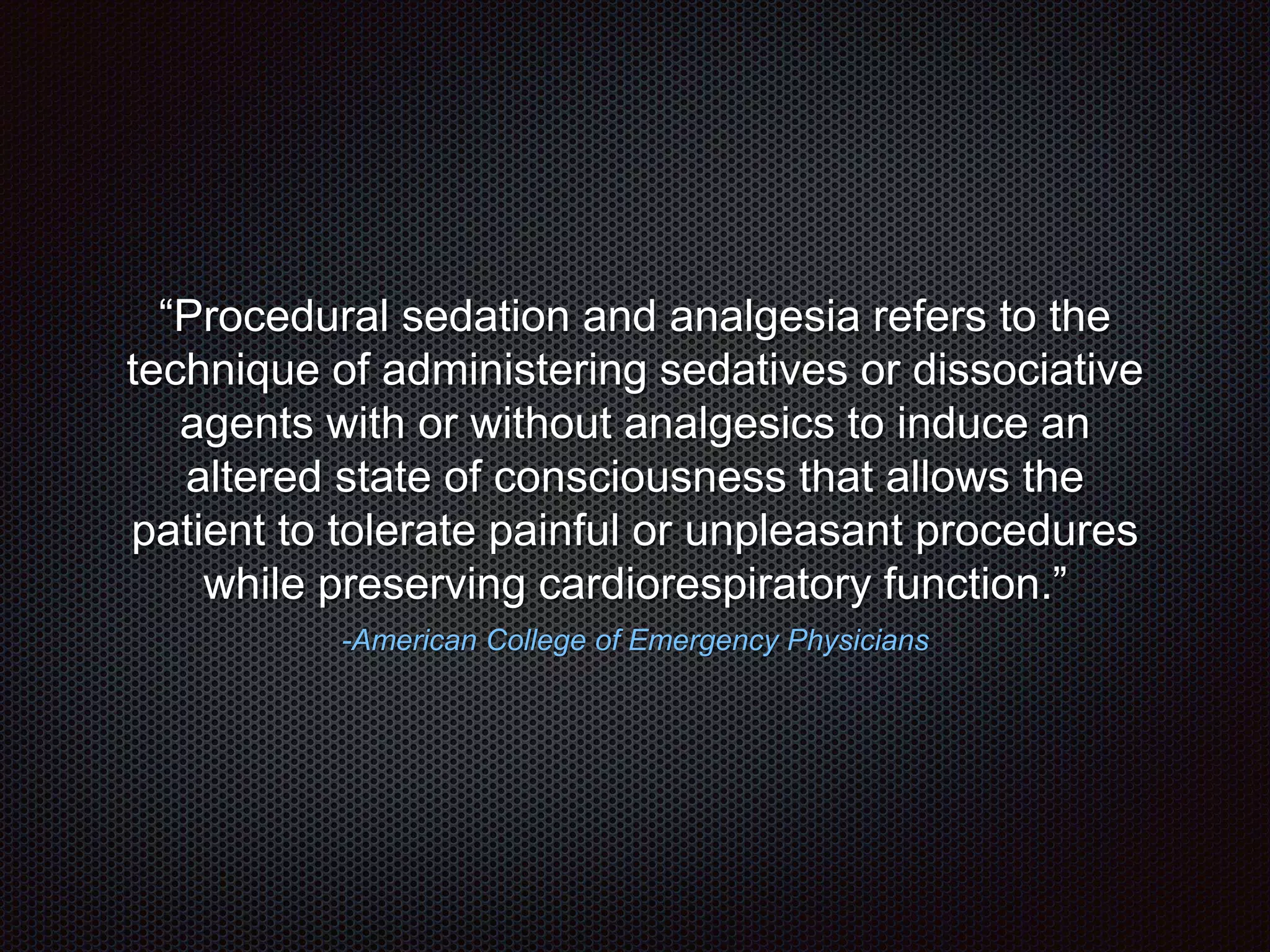 Procedural Sedation | PPTX