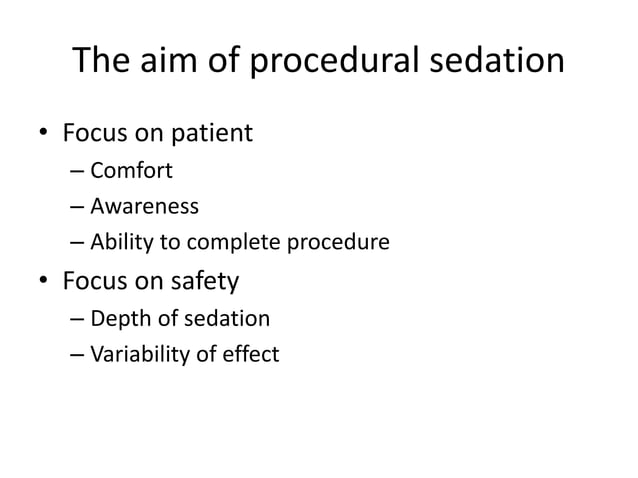 Procedural sedation | PPT