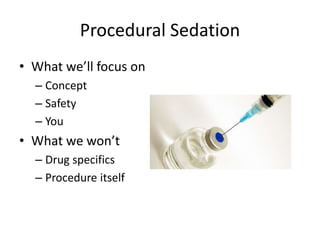 Procedural Sedation | PPTX