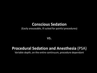 Procedural Sedation and Analgesia in the Emergency Department | PPT
