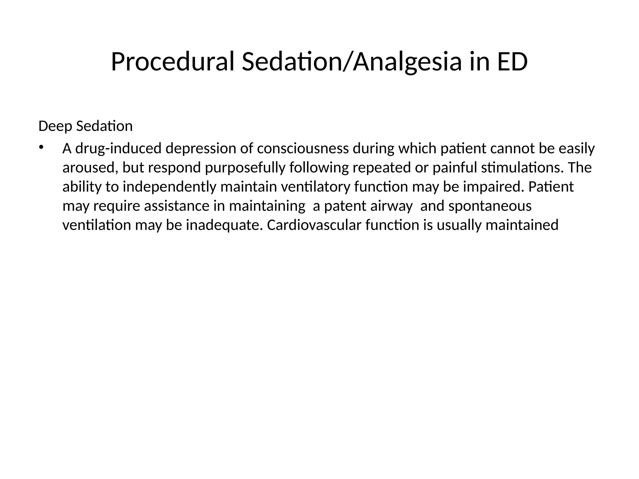 Procedural Sedation in ED.pptx osce classs | PPTX