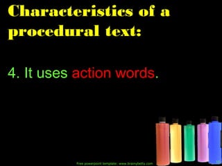 Features of a Procedural Text | PPT | Desktop Publishing | Computer ...