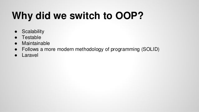 Procedural to oop in php