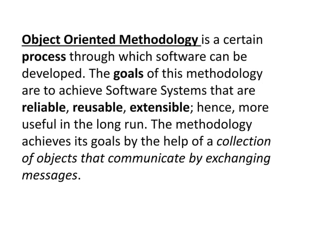 Procedural Vs Object Oriented Programming Ppt