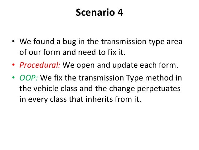 Procedural Vs Object Oriented Programming