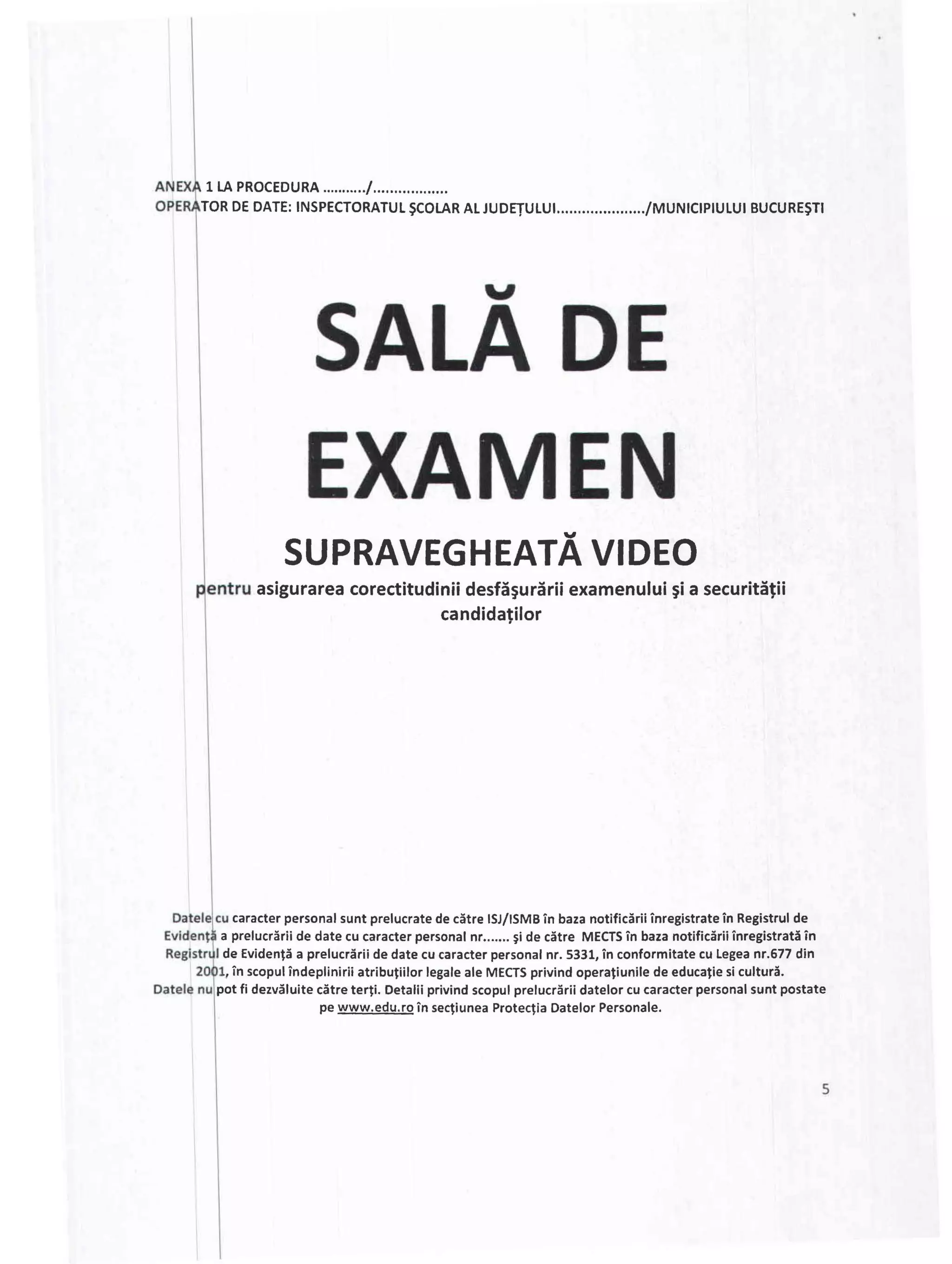 Procedura operationala camere_supraveghere_video_examennationale2012 (1 ...