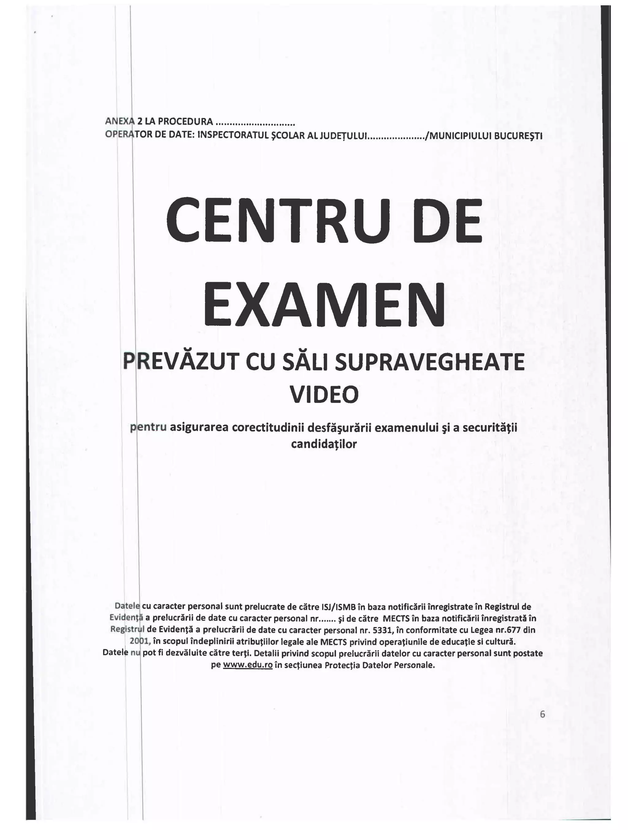 Procedura operationala camere_supraveghere_video_examennationale2012 (1 ...