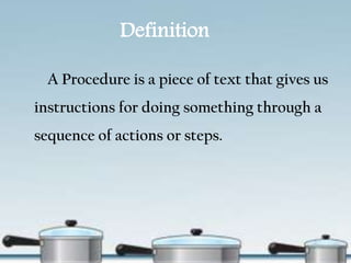 Procedure Text | PPTX