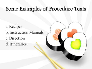 Procedure Text | PPTX