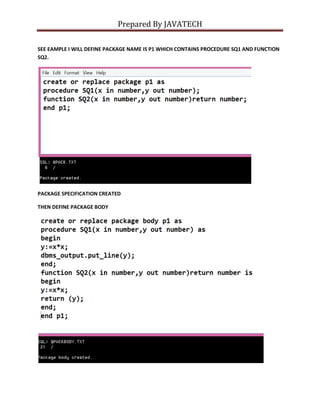 Procedure and Function in PLSQL | PDF