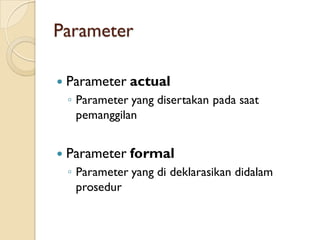 Algoritma Procedure | PDF