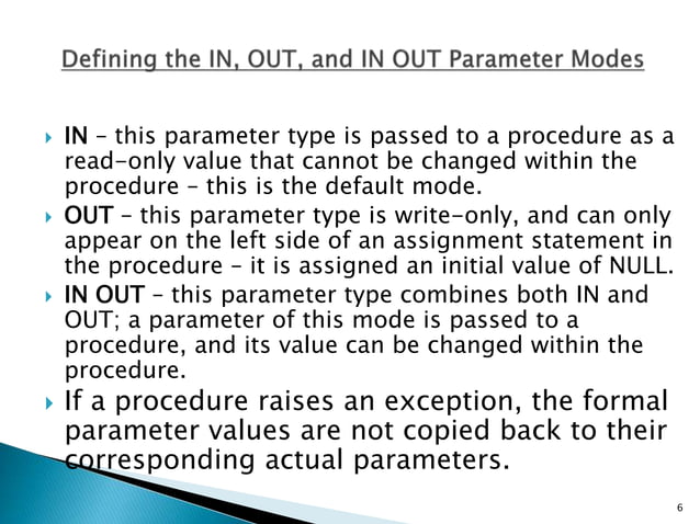pl/sql Procedure | PPTX