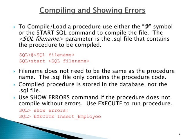 pl/sql Procedure