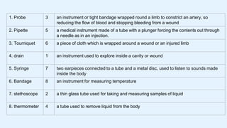 English for Nusing - Treatment Procedures | PPTX