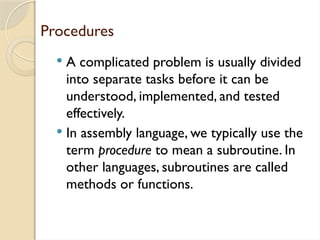 Procedure.lecture number pptx slide form | PPT