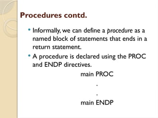 Procedure.lecture number pptx slide form | PPT