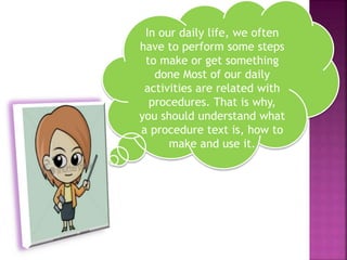 Procedure text kelas 9 SMP by Eka Kurniawati | PPTX