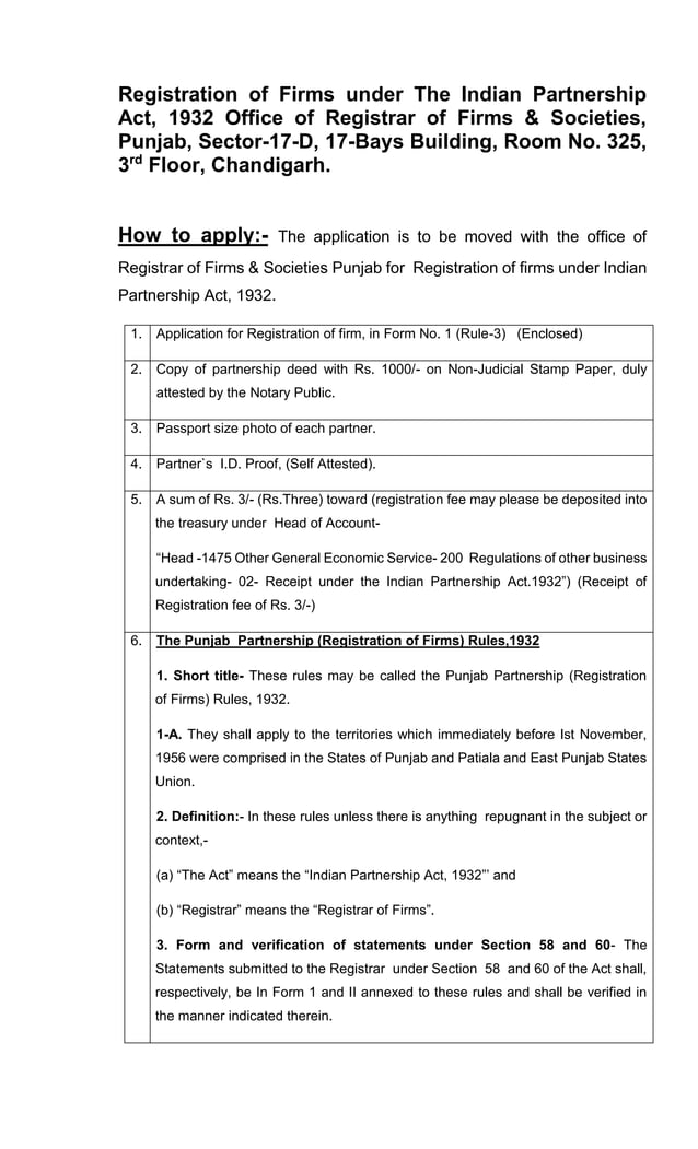Procedure Documents Society Registration & Firms | PDF
