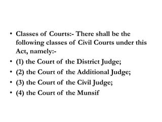 Procedure before civil court in India and the roles of each officials.pptx