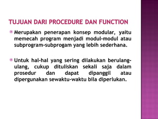 Materi Pertemua 3 procedure dan function.ppt