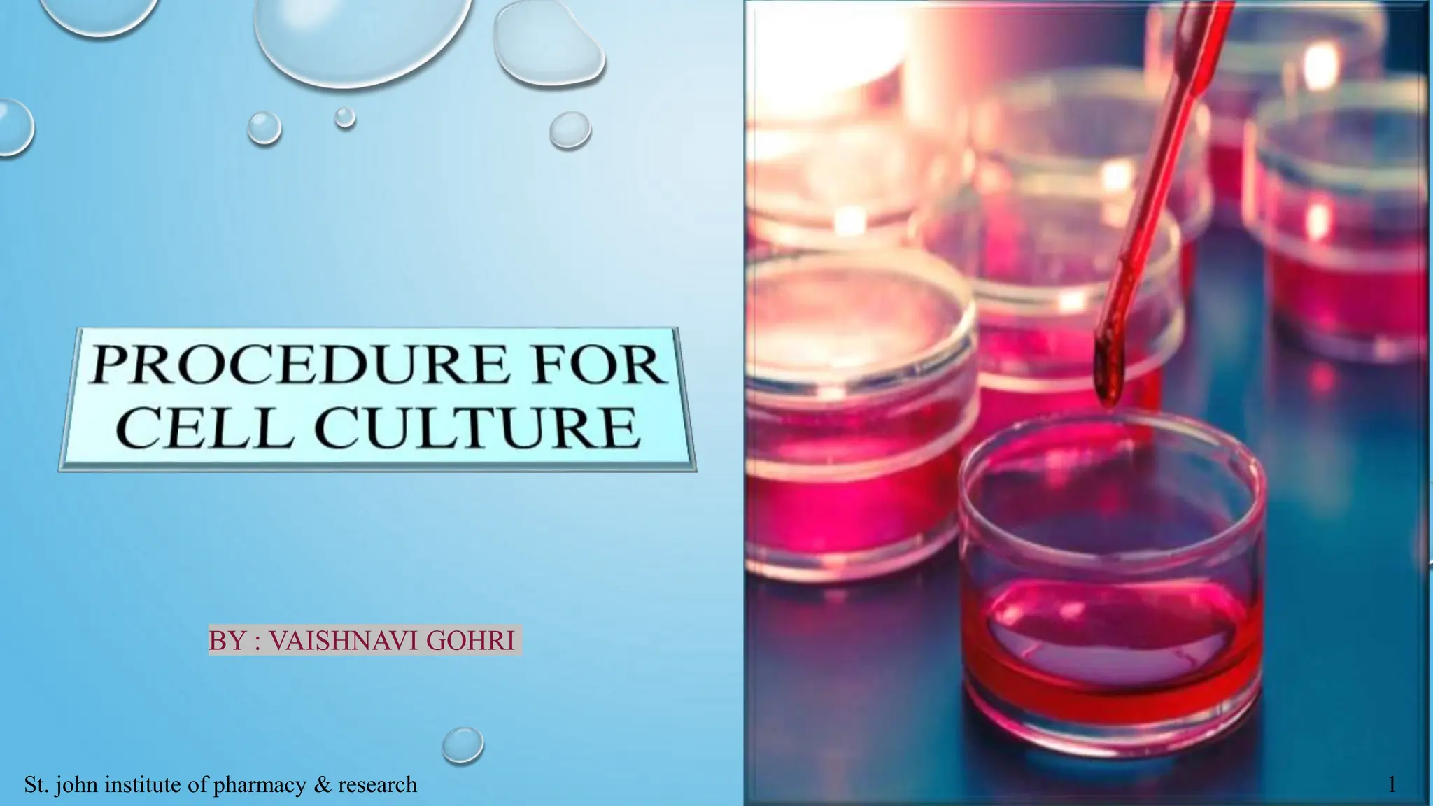 PROCEDURE FOR CELL CULTURE PREPARATION.pptx