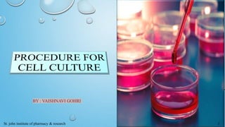 PROCEDURE FOR CELL CULTURE PREPARATION.pptx