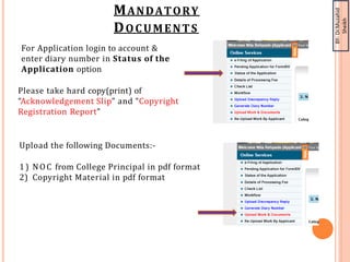 APPLICATION PROCEDURE FOR COPYRIGHT FILING.pptx