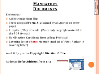 APPLICATION PROCEDURE FOR COPYRIGHT FILING.pptx