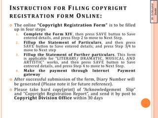 APPLICATION PROCEDURE FOR COPYRIGHT FILING.pptx